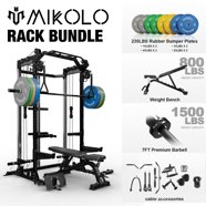 JOMEED Half Rack Squat Rack for Weight Lifting, 1000LBS Capacity Power ...