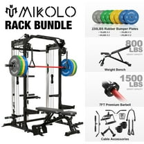 Mikolo Home Gym, Power Rack Cage with Cable Crossover, 2200 lbs ...