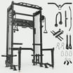 Mikolo Smith Machine, 2000LBS Power Cage Squat Rack with Smith Bar, Two ...