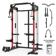 "Mikolo Smith Machine, 2200 lbs Power Rack Cage, Cable Crossover, 87.1 ...