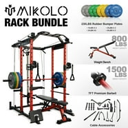 Mikolo Smith Machine Home Gym, 2000lbs Weightlifting Squat Rack with ...