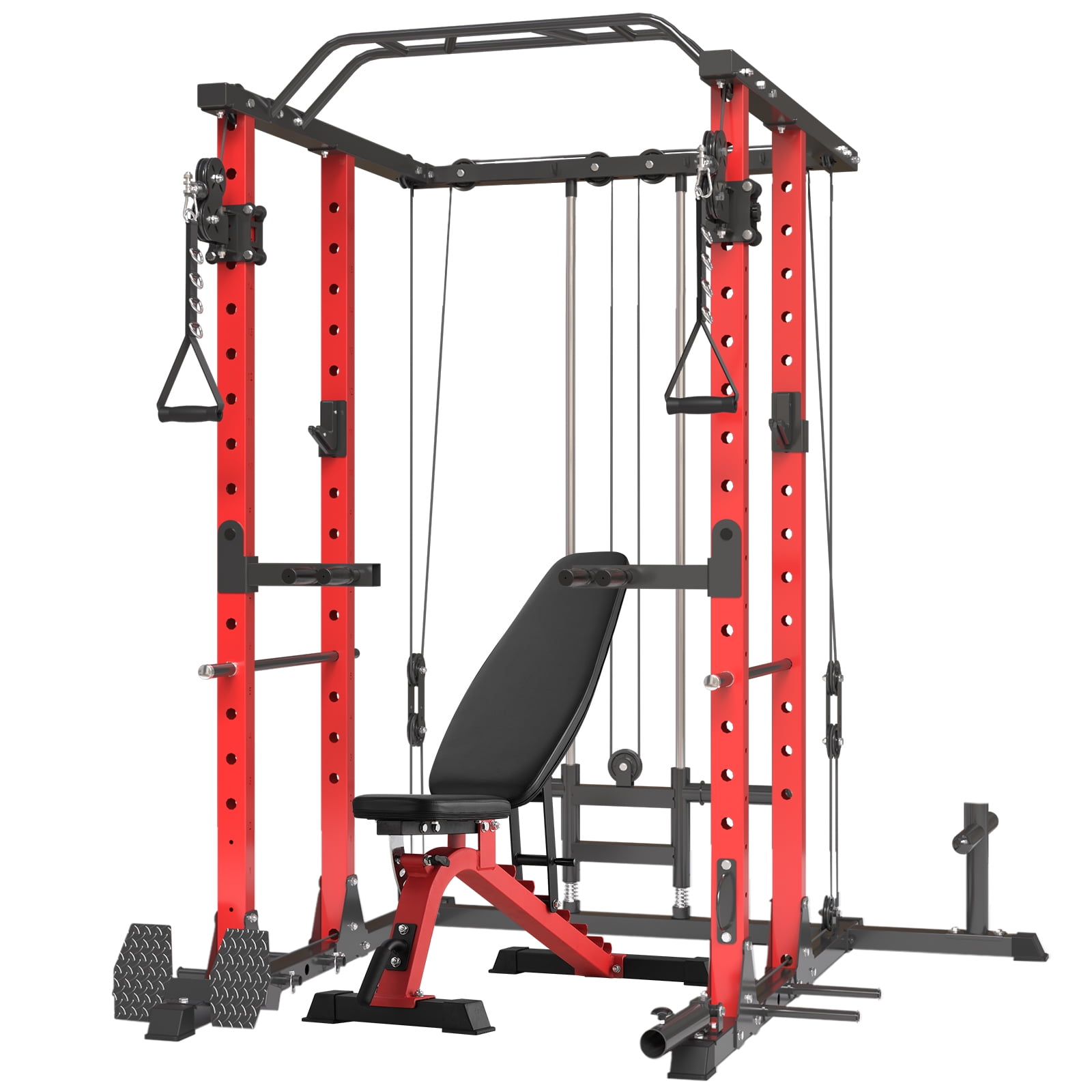 Mikolo Power Rack Cage, 1500LBS Weight Cage with 800LB Capacity ...