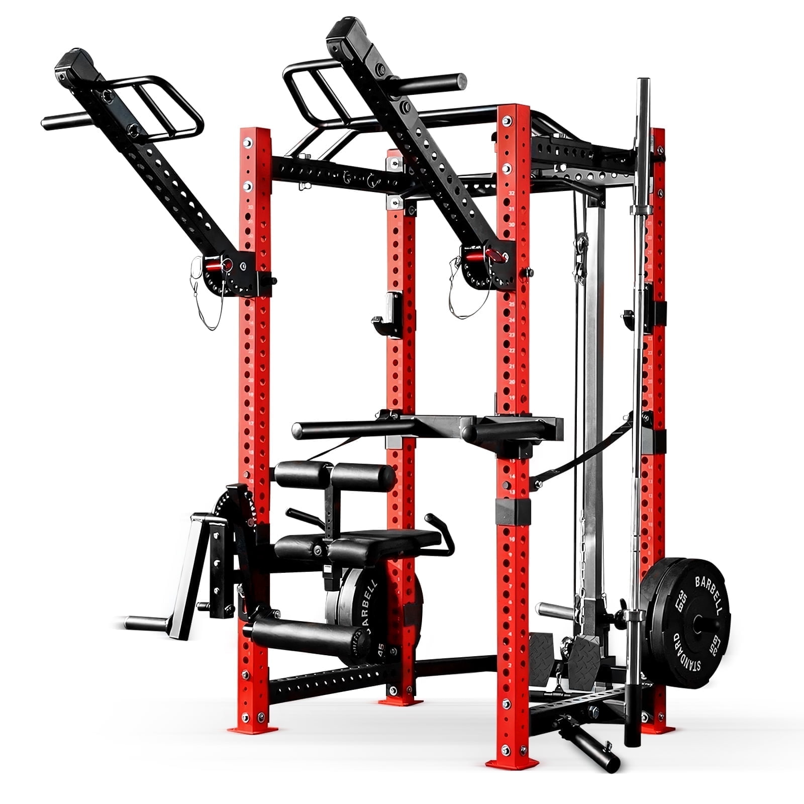 Mikolo Power Rack Cage, Elite Series 3" x 3" Commercial Squat Rack with ...