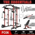 Mikolo Power Rack Cage, Weight Cage with 800LB Capacity Adjustable ...