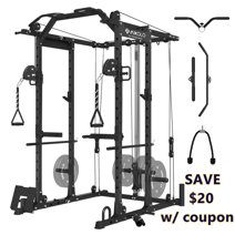 French Fitness Folding Cable Power Rack / Cage (New) - Walmart.com