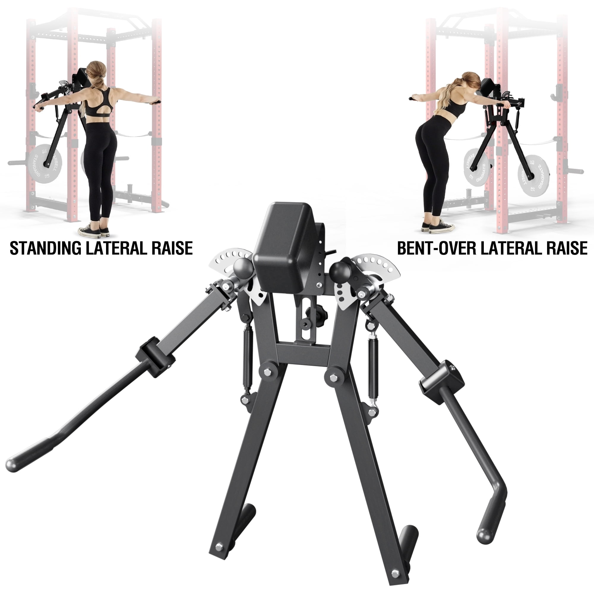 Mikolo Power Rack Lateral Raise Attachment, Compact Standing Lateral ...
