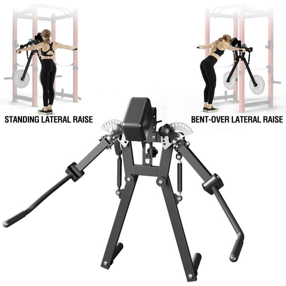 Mikolo Power Rack Lateral Raise Attachment, Compact Standing Lateral ...
