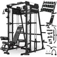 Mikolo M11 Smith Machine with Weight Bench, 450LBS Dumbbell Set with ...