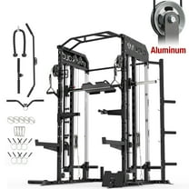 Mikolo Smith Machine Home Gym, 2200 lbs Power Rack Cage with Cable ...