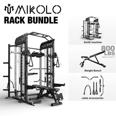 Mikolo Smith Machine, 2000lbs Multifunctional Weightlifting Home Gym ...