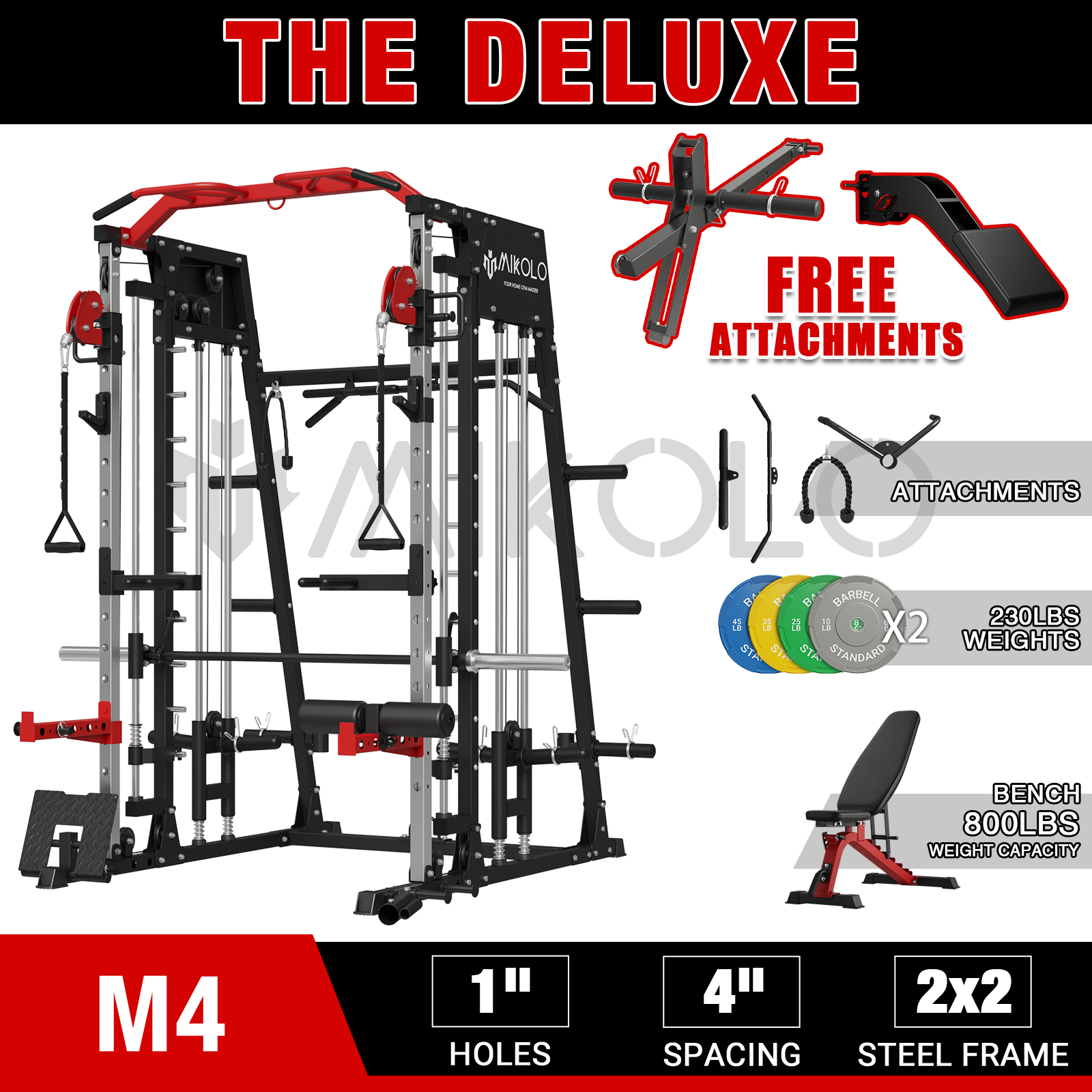 Marcy Combo Smith Machine: SM-4008 - Walmart.com