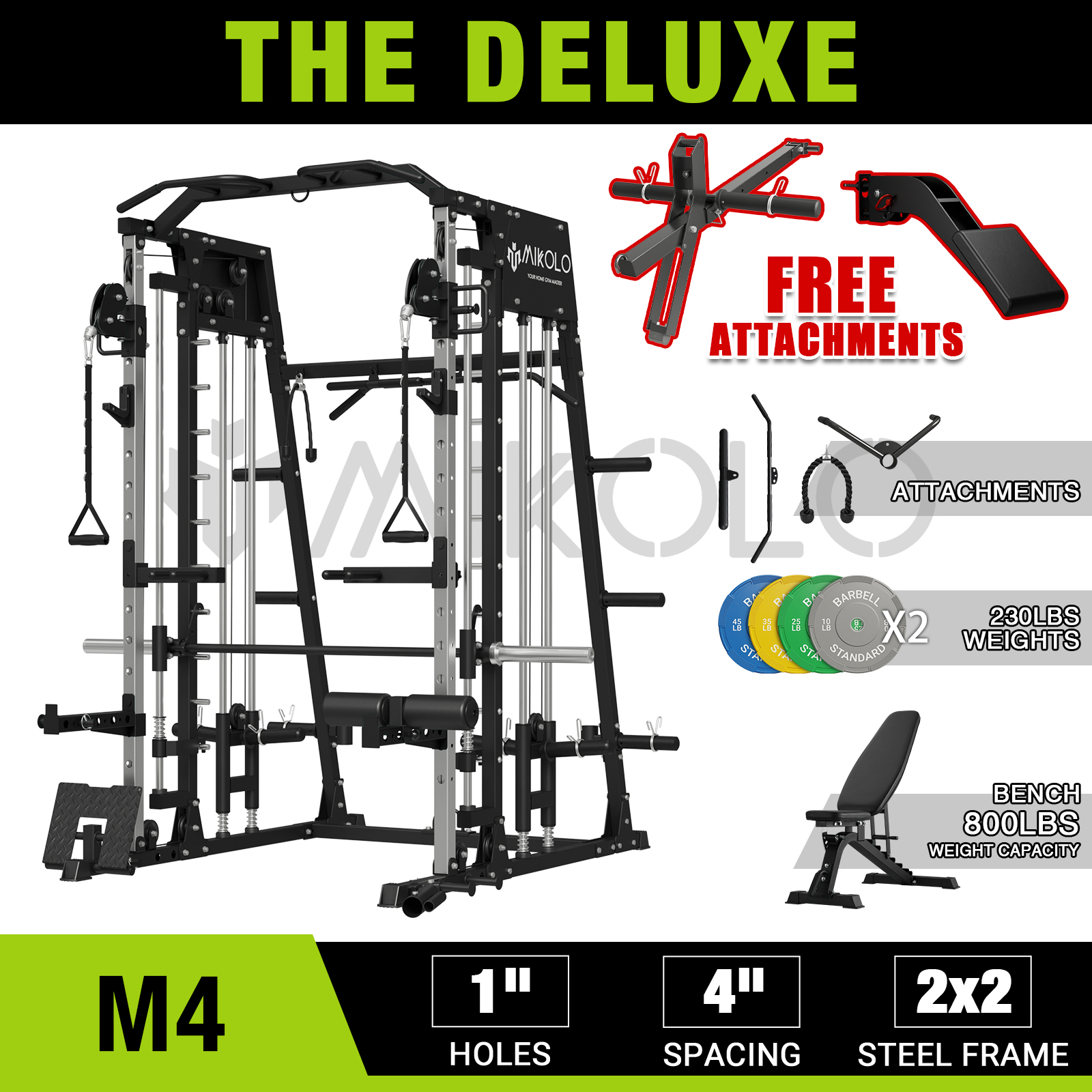 Marcy Pro Smith Cage Workout Machine Total Body Training Gym System ...