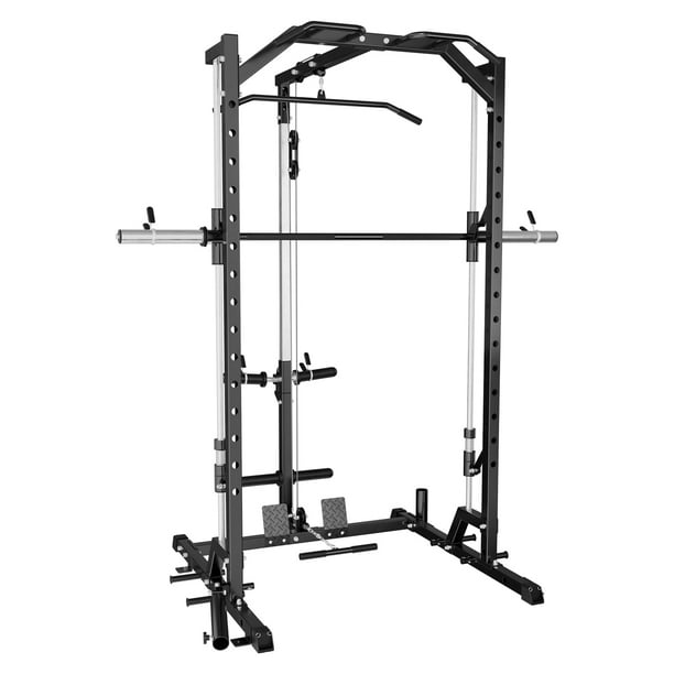 Mikolo Smith Machine Home Gym, Multi-Functional Squat Rack with Lat ...