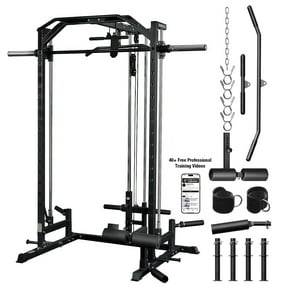 Smith Machine for Home Gym,2000LBS Multi-Function Power Cage with Cable Crossover System, Squat ...