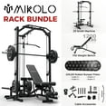 Mikolo Smith Machine Home Gym, Multi-Functional Squat Rack with Lat ...