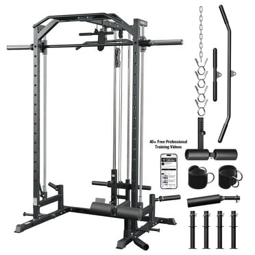 Mikolo Compact 7-IN-1 Smith Machine With Cable Crossover System ...