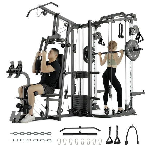 Centr 3 Home Gym Trainer with Smith Bar & Total Strength Training ...