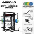 Mikolo Smith Machine Home Gym, All-in-One Power Rack with Smith Cage ...