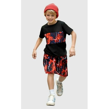 7Y Big Boys Clothes 8Y Boys 2PCS Hoodie Outfits Set Letter Print Big ...