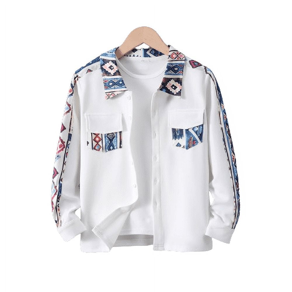 Mikrdoo 9 Years Kid Boys Tops Color Block 10 Years Big Boys Patten ...