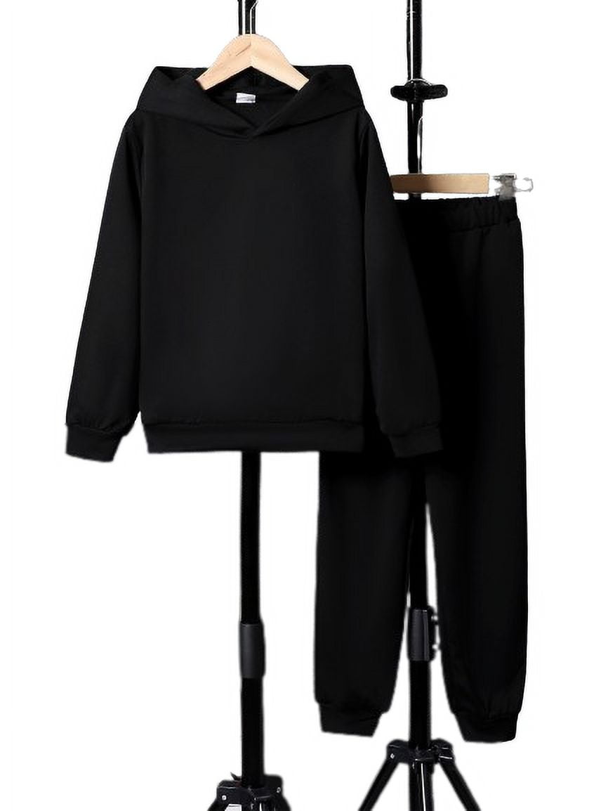 Mikrdoo Big Boys Fall Winter Outfits 9 Years Kid Boys Solid Color Long ...