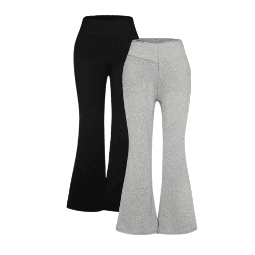Mikrdoo Girls Flare Leggings, 2-Pack, Sizes 7-14 - Walmart.com