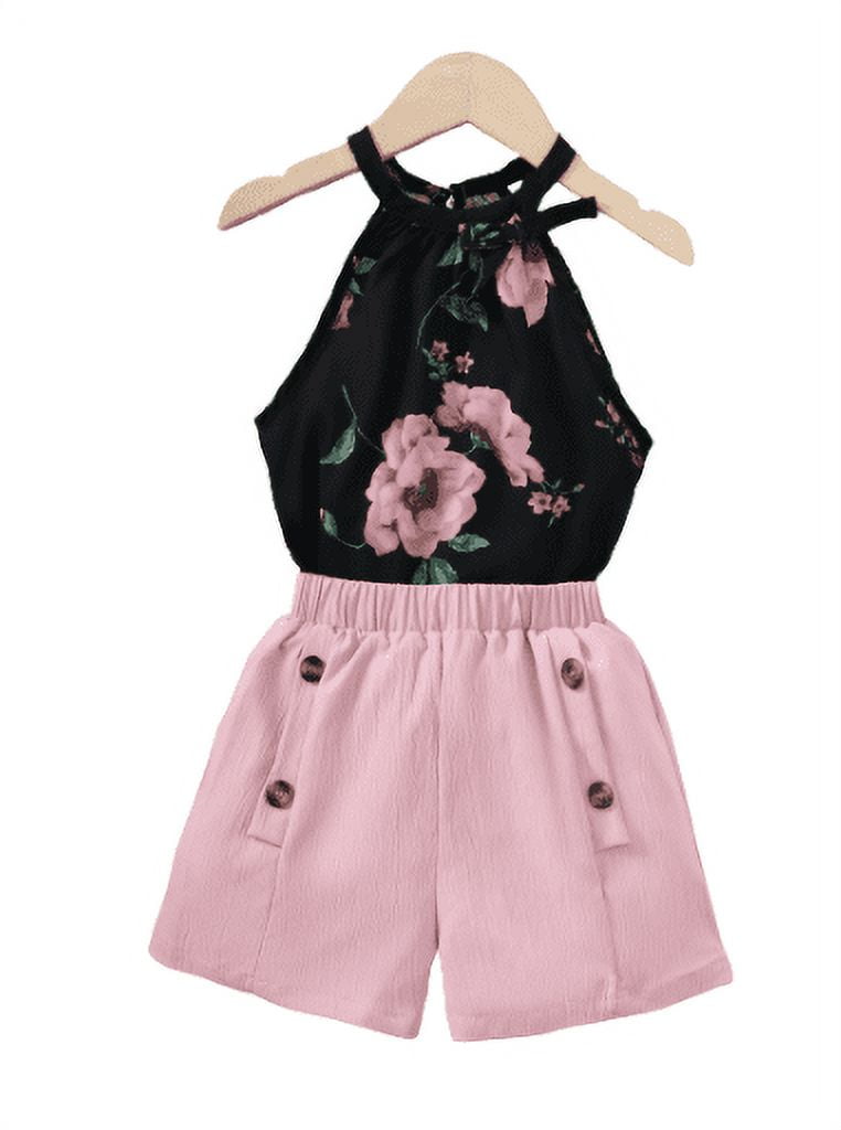 Mikrdoo Kid Girls Clothes 8Y,9Y,10Y,11-12Y Big Girls Floral Print ...