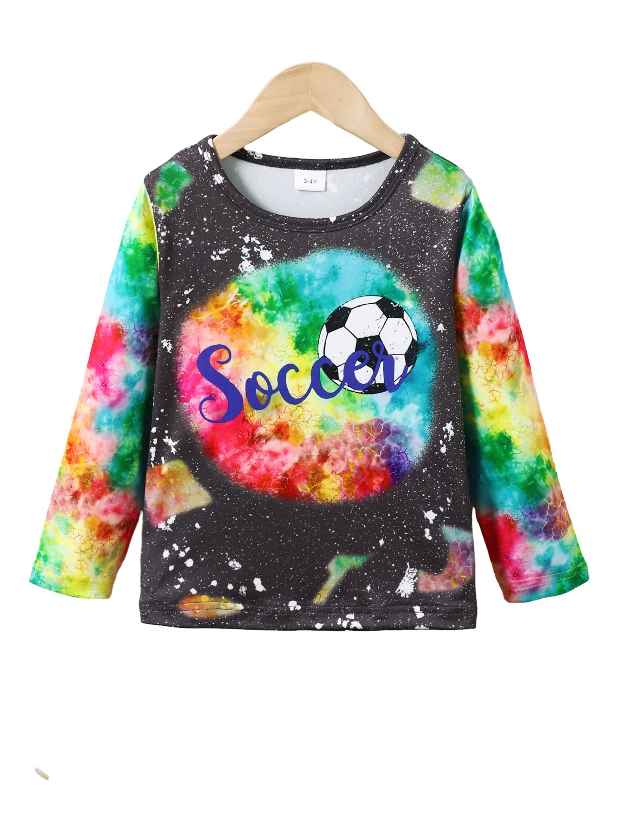 Mikrdoo Kid Toddler Boys Tops 5-6 Years Little Boys Soccer Print Tie ...