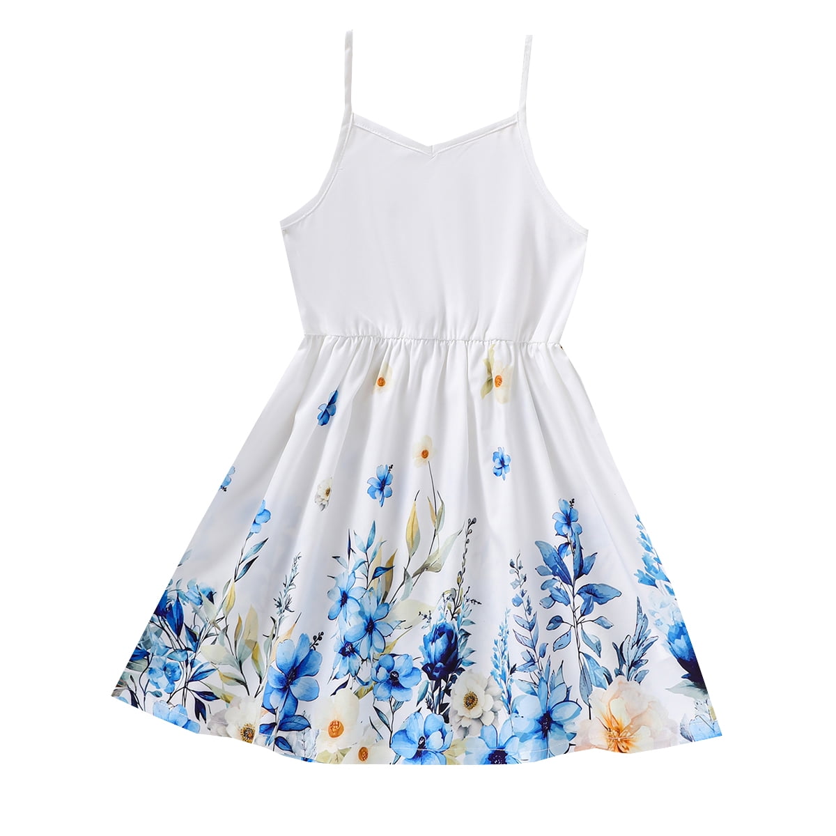 Mikrdoo Kid Toddler Girls Dress 4T 5T 6T 7T Girls Floral Print Elegant ...