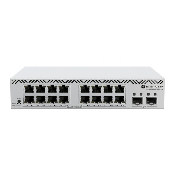 MikroTik CSS318-16G-2S+IN – Compact 16-Port Gigabit Managed Switch with ...