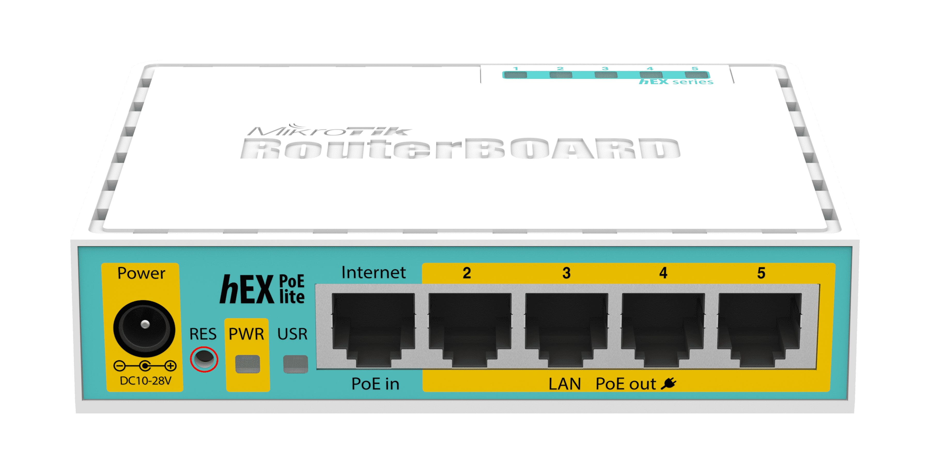 MikroTik hEX PoE lite RB750UPr2 - 5-Port Ethernet Router with PoE ...