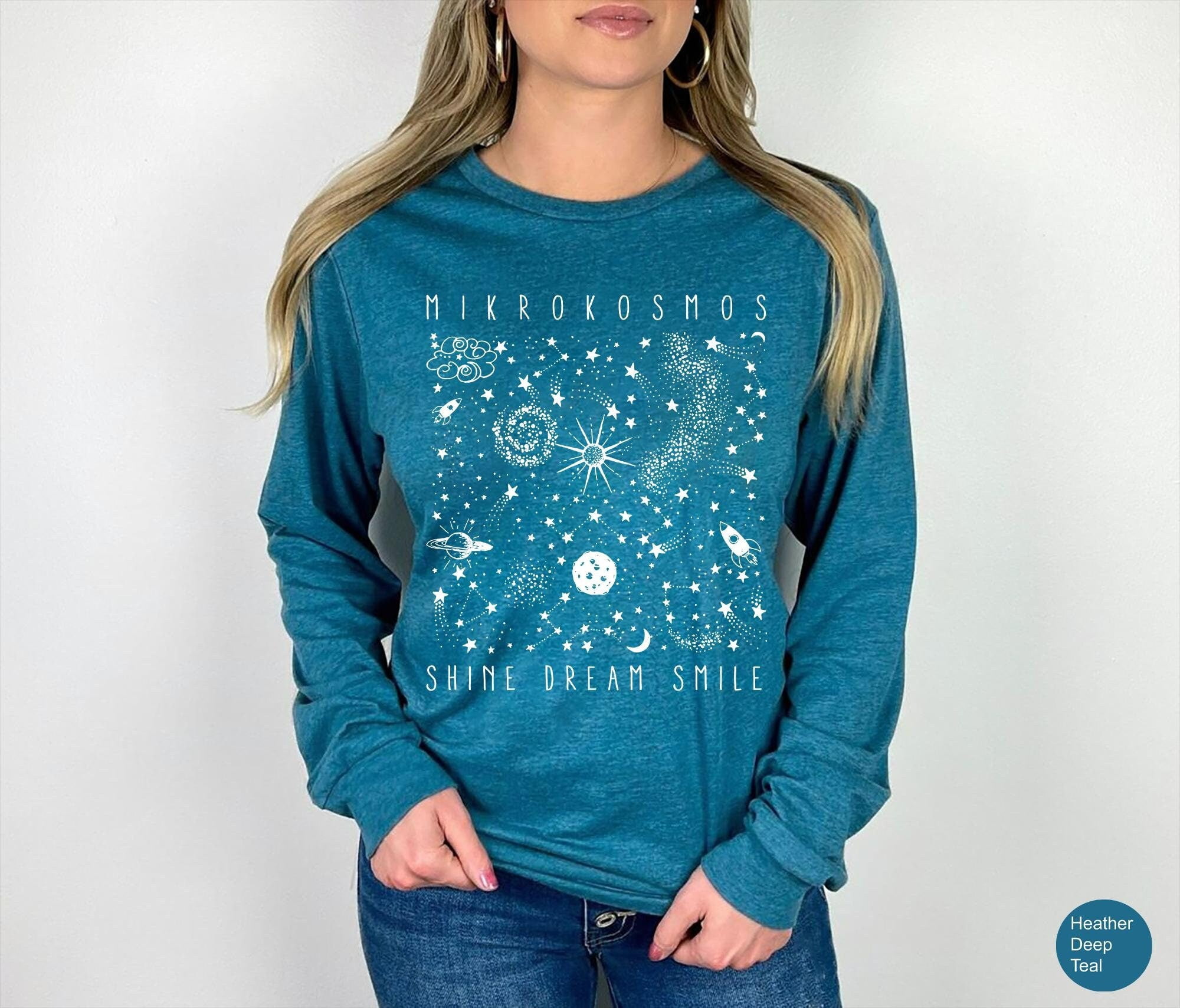 Mikrokosmos Graphic T-Shirt Shine Dream Smile Tee, Twinkling Starlight ...