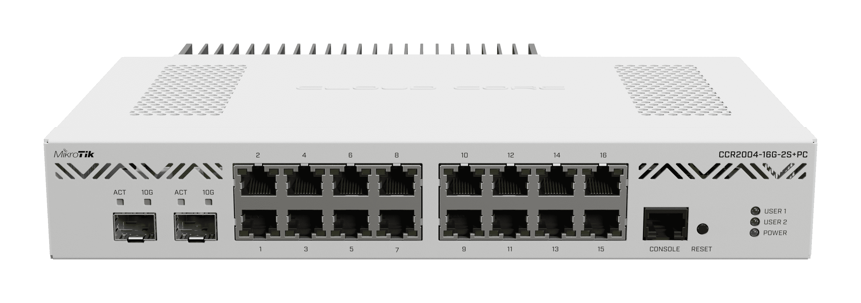 Mikrotik CCR2004-16G-2S+PC Ethernet Router 16x Gigabit Ethernet Ports ...