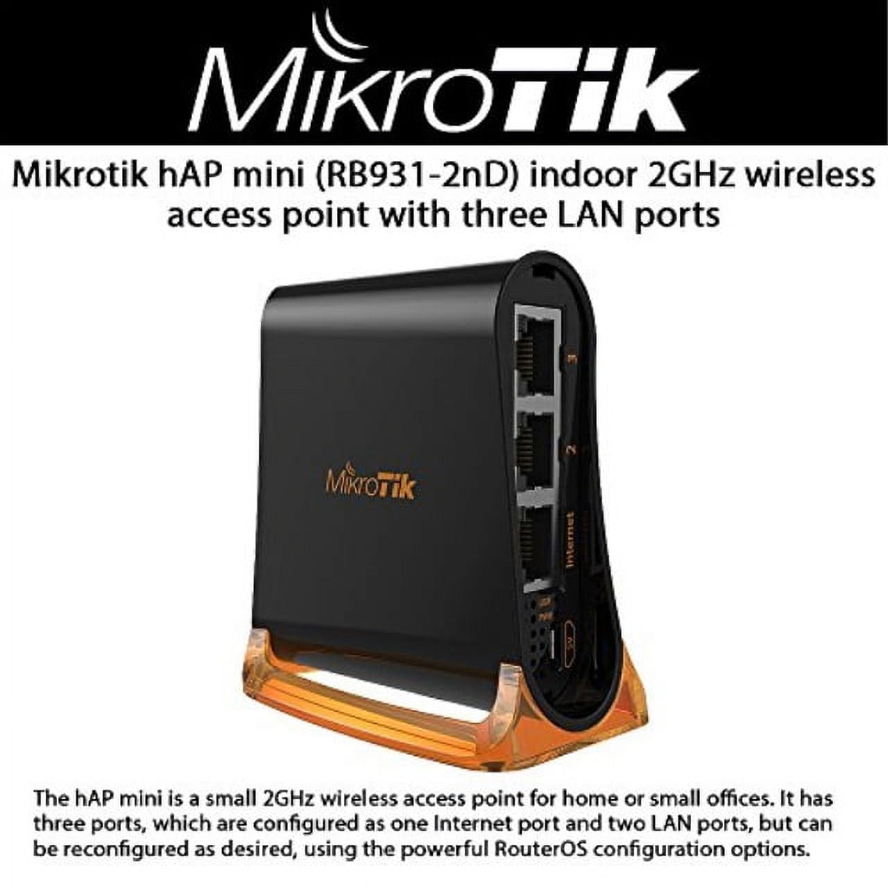 Mikrotik hAP mini RB931-2nD Small 2GHz Wireless Access Point 3 x 10/100 ...