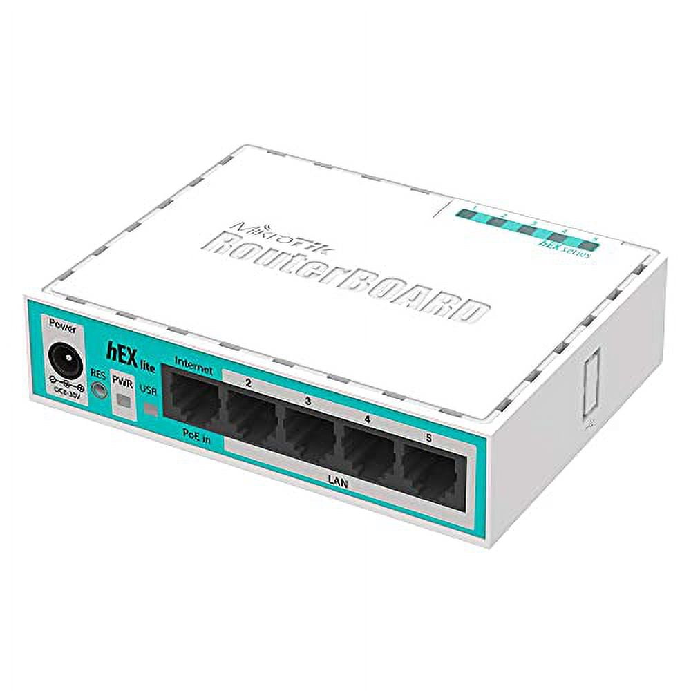 Mikrotik hEX lite Ethernet LAN White Wired Router - Walmart.com