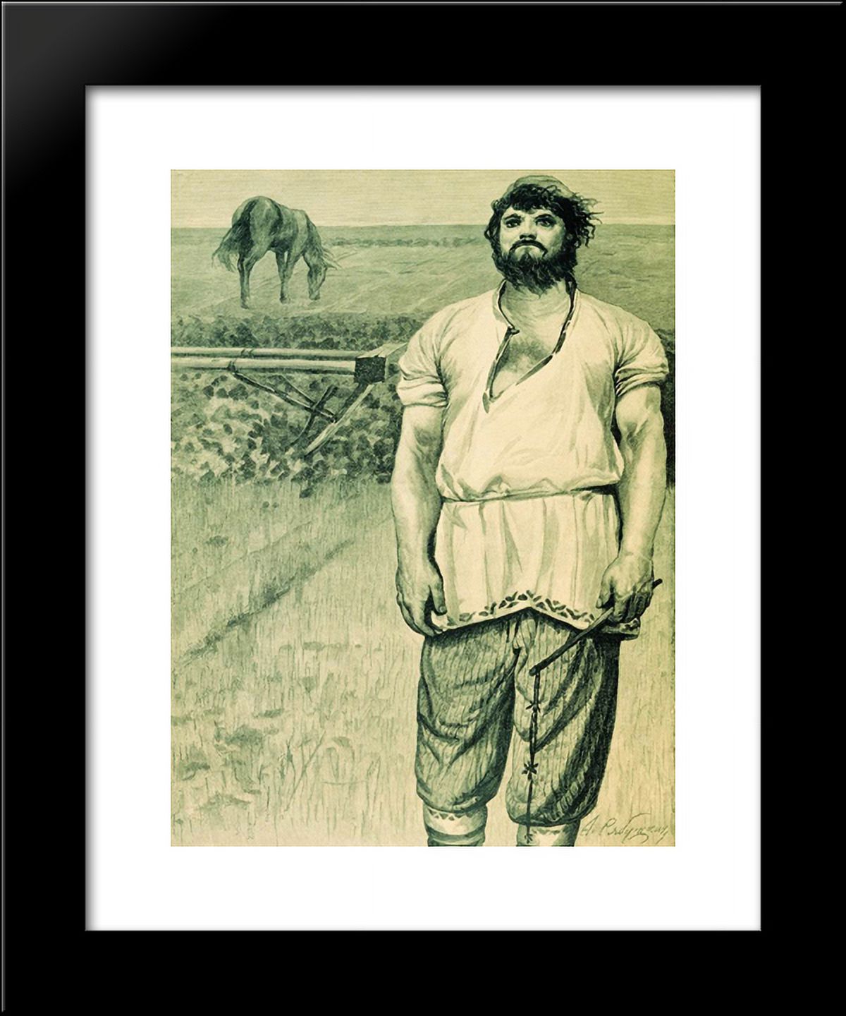 Mikula Selyaninovich. Illustration for the book Russian epic heroes ...