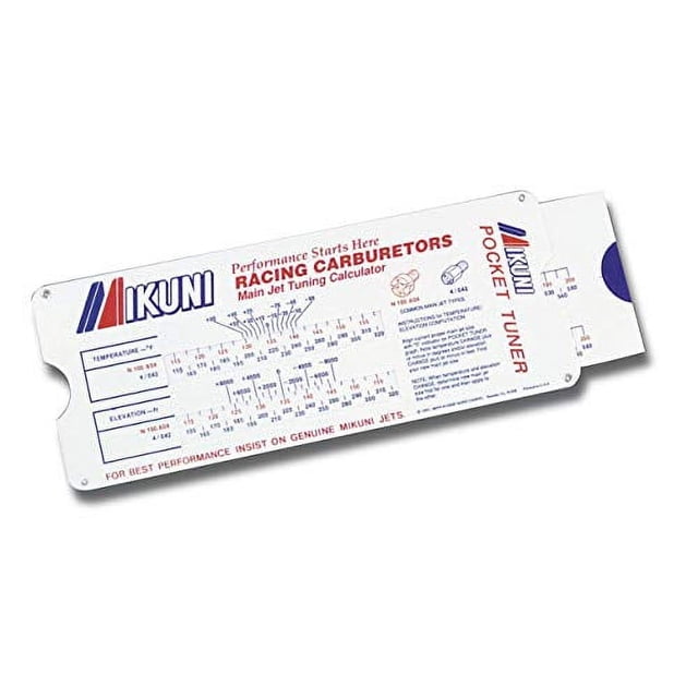 Mikuni Carburetor Jet Pocket Tuner Sliding Calculator - Walmart.com