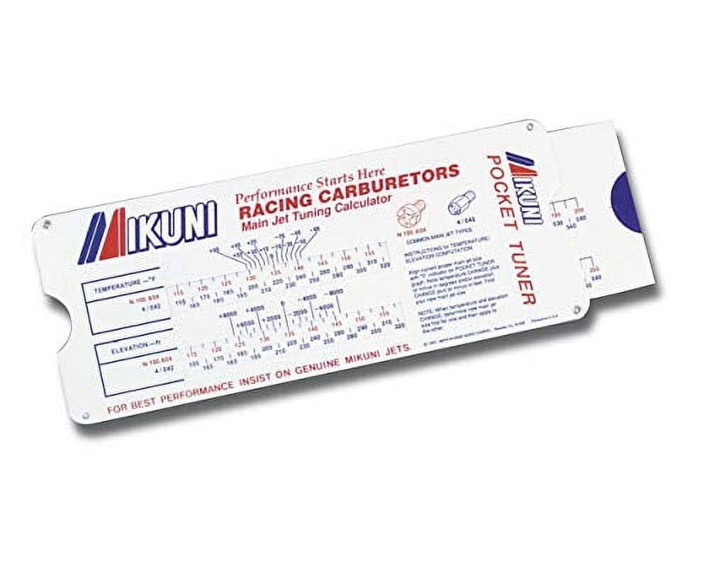 Mikuni Carburetor Jet Pocket Tuner Sliding Calculator - Walmart.com