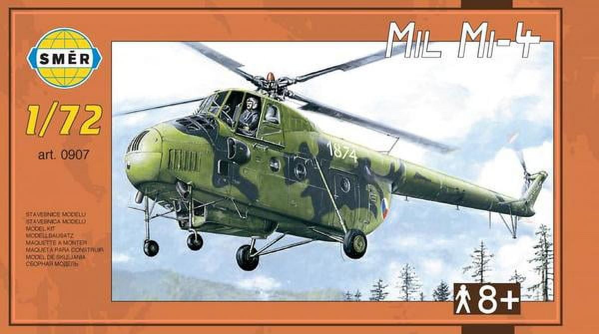 Mil Mi 4 helicopter (1/72 model kit) - Walmart.com