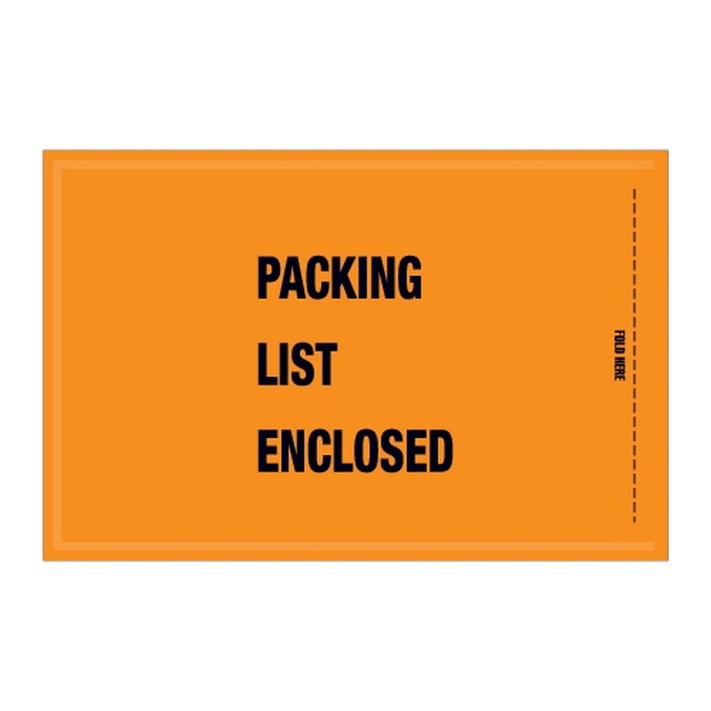 Mil-Spec "Packing List Enclosed" Envelopes 5 1/4" X 8" (1000 Case ...