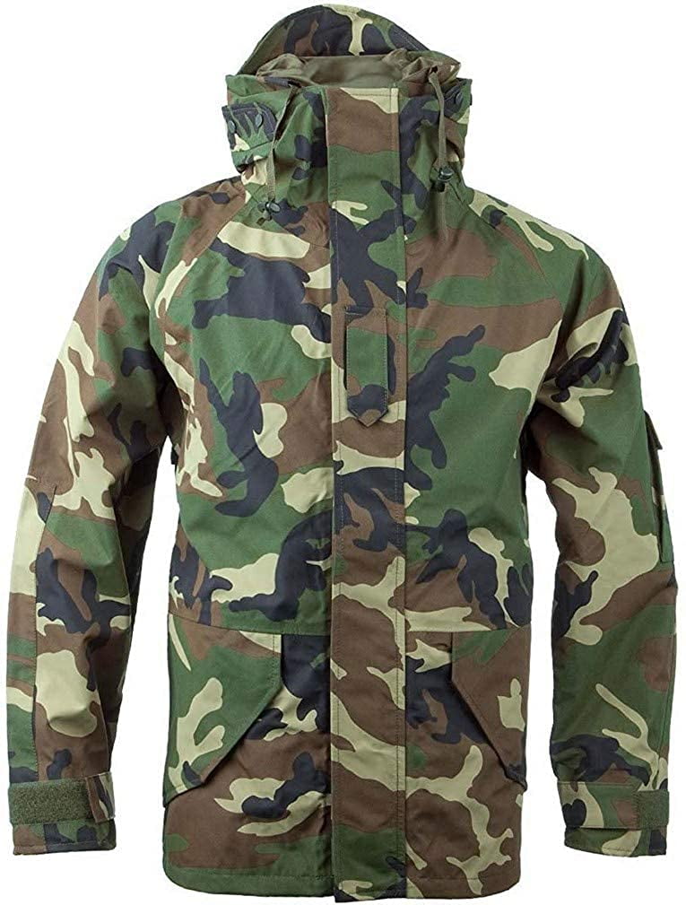 Mil-Tec by Sturm Trilam Wet Weather Jacket - Mens, Woodland Camo, Large ...