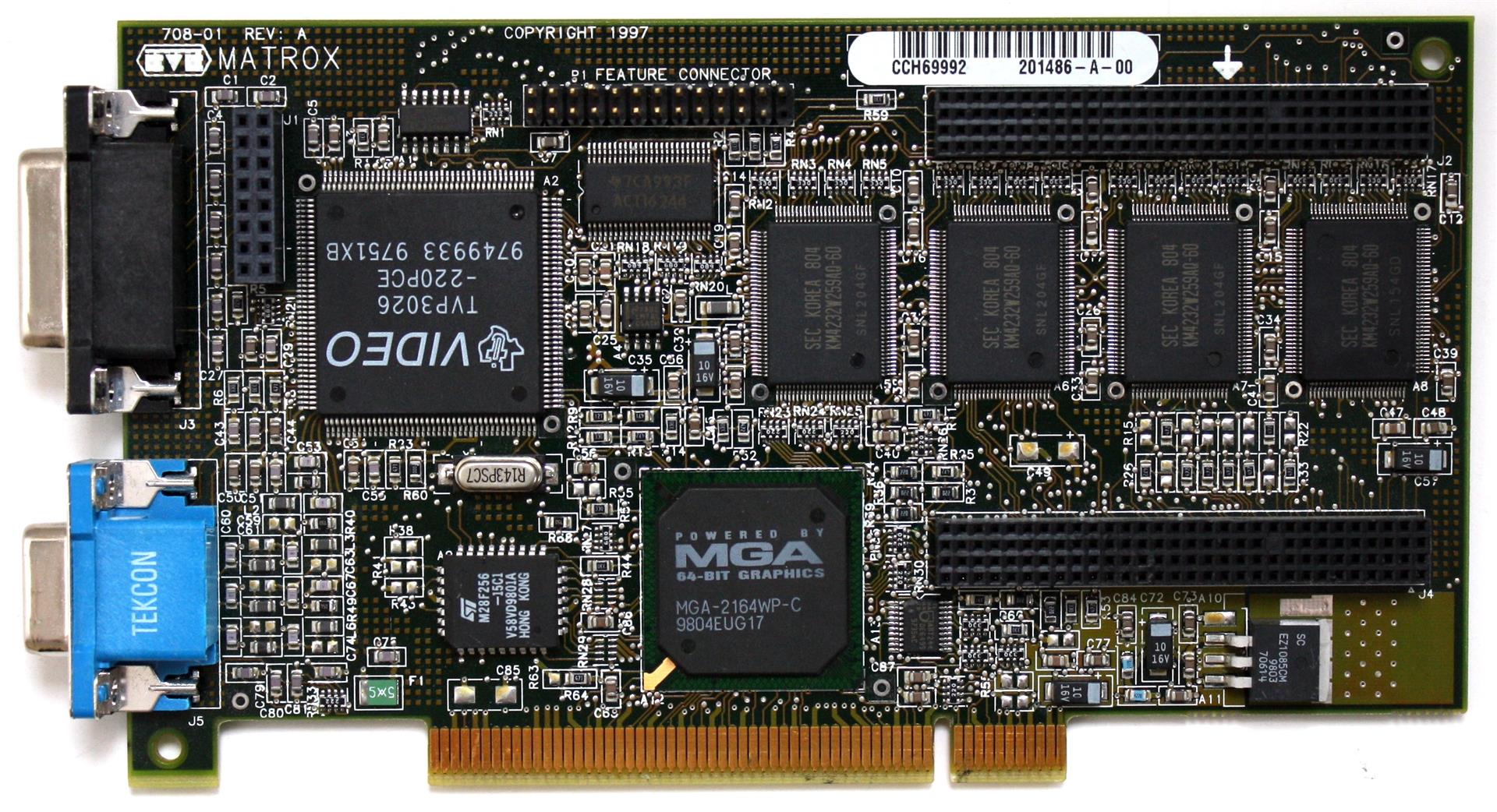 Mil2p/4/cpq - 4mb pci video card, 708-01 rev.a, 270243-001, 270242-001 ...