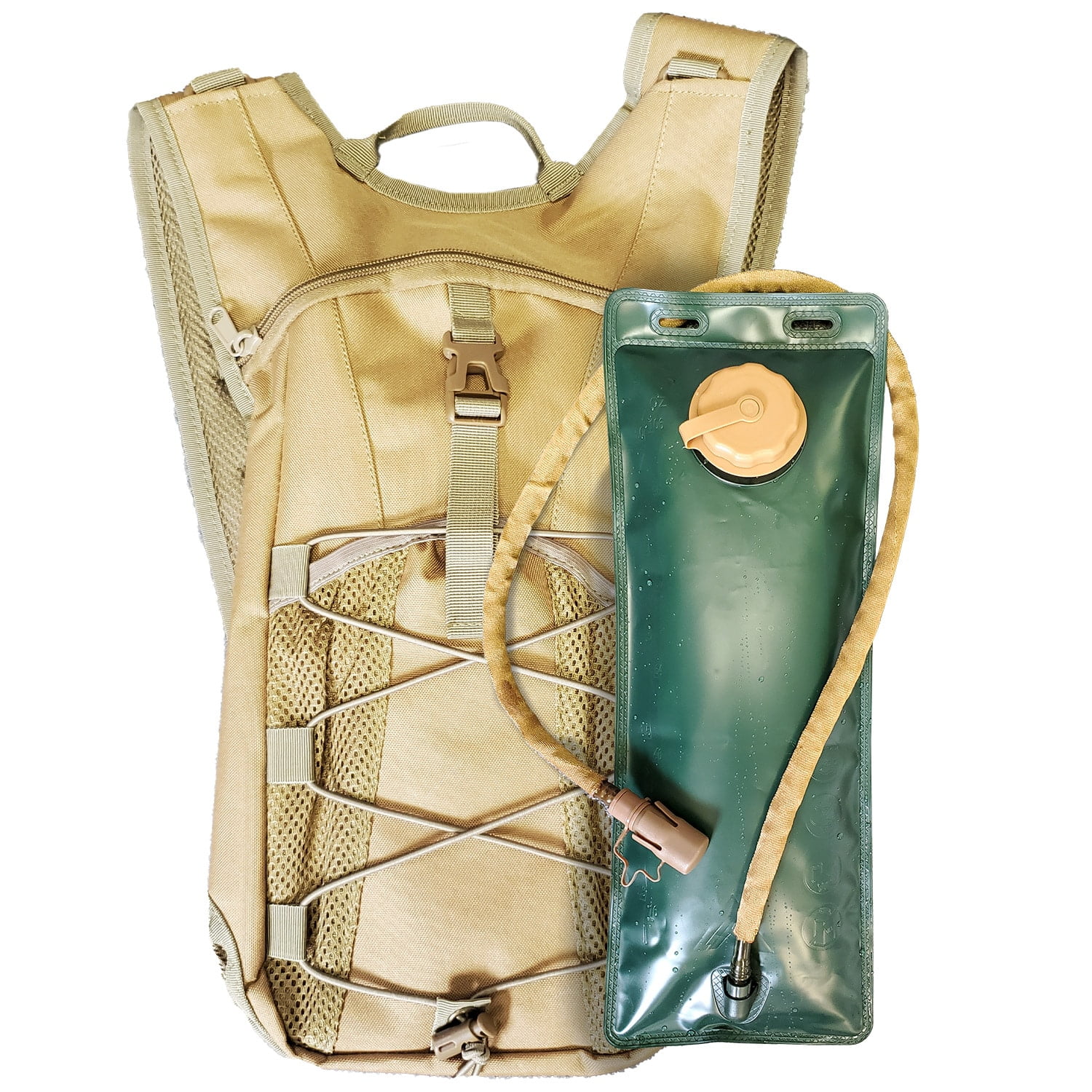 MilTac Hydration Pack with 3L Leak-Proof Water Bladder, Daypack for ...