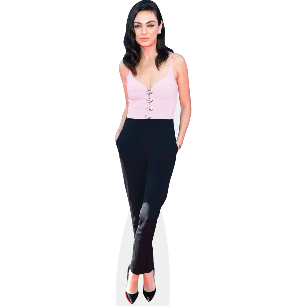 Mila Kunis (Pink Top) Mini Cardboard Cutout Standee - Walmart.com