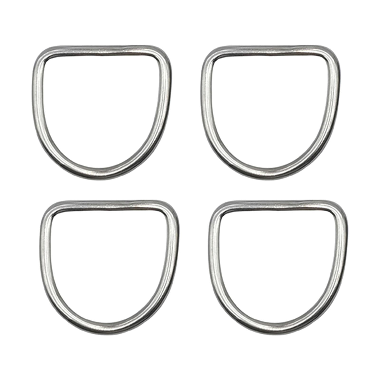 Milageto 4 Pieces D Shape s Heavy Duty Buckle for Dog Collars DIY Strap ...