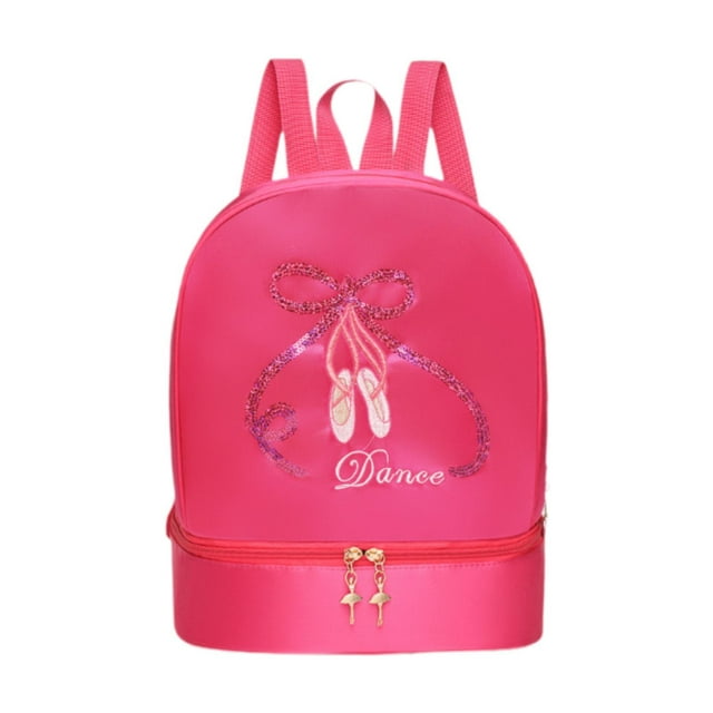 Milageto Ballet Dance Backpack Cute with Shoe Compartment for Jazz ...