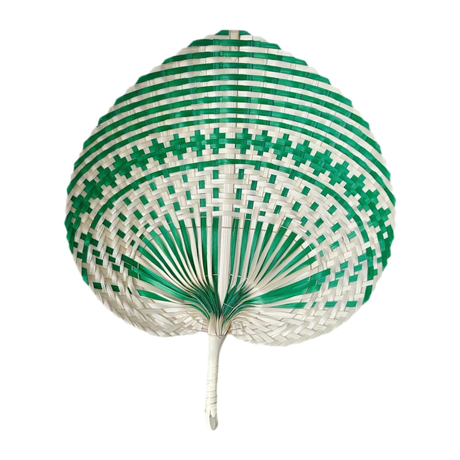Milageto Bamboo Hand Fan Woven Fan Photo Props Cooling Supplies Manual ...