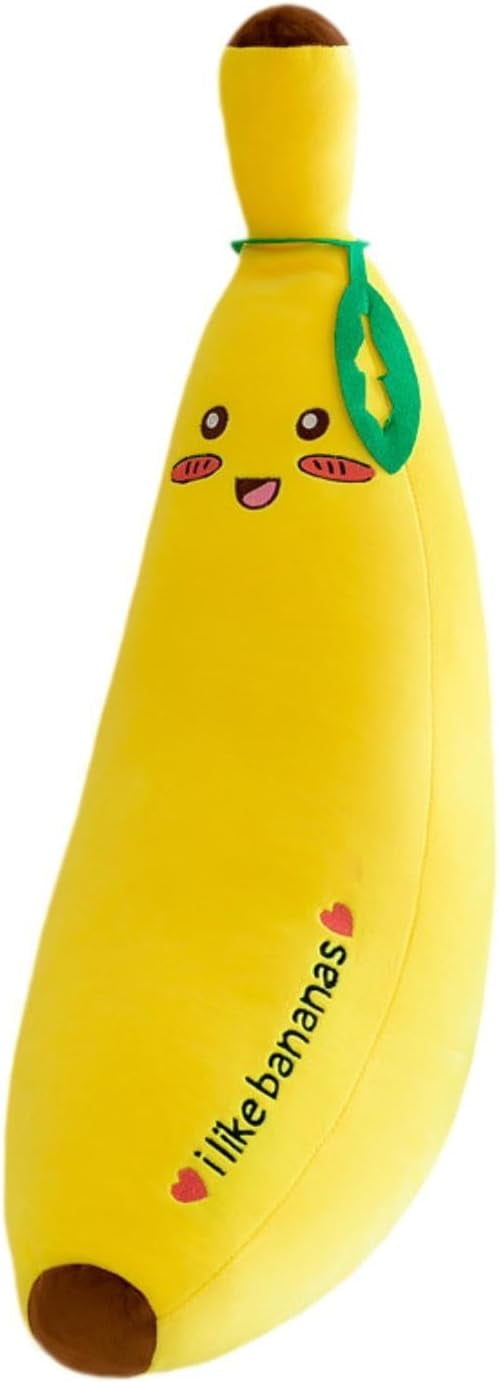 Milageto Banana Pillow,Plush Banana Toy,Hugging Plush Toy,Banana ...