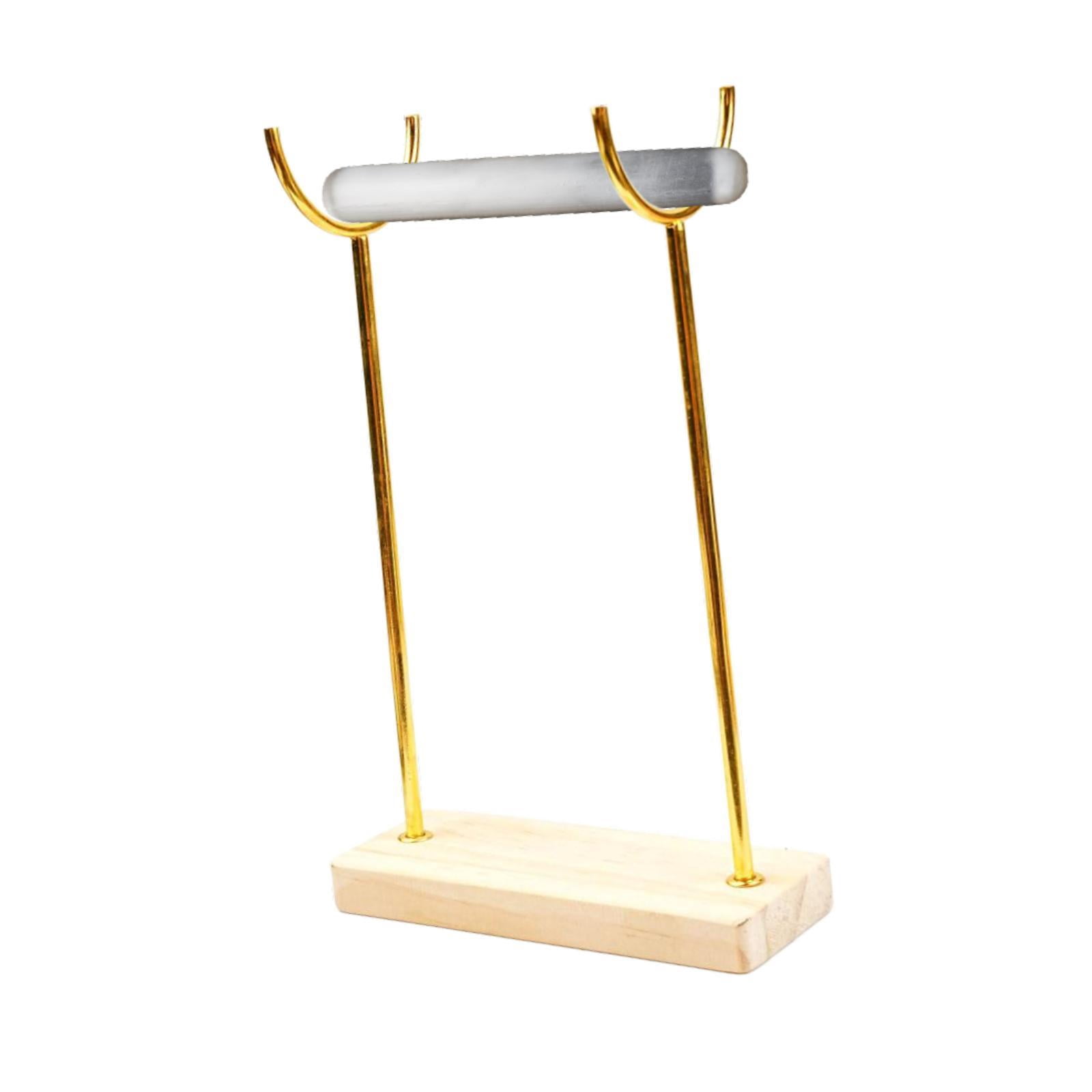 Milageto Jewelry Display Stand Organizer Rack Necklace Women Selenite ...