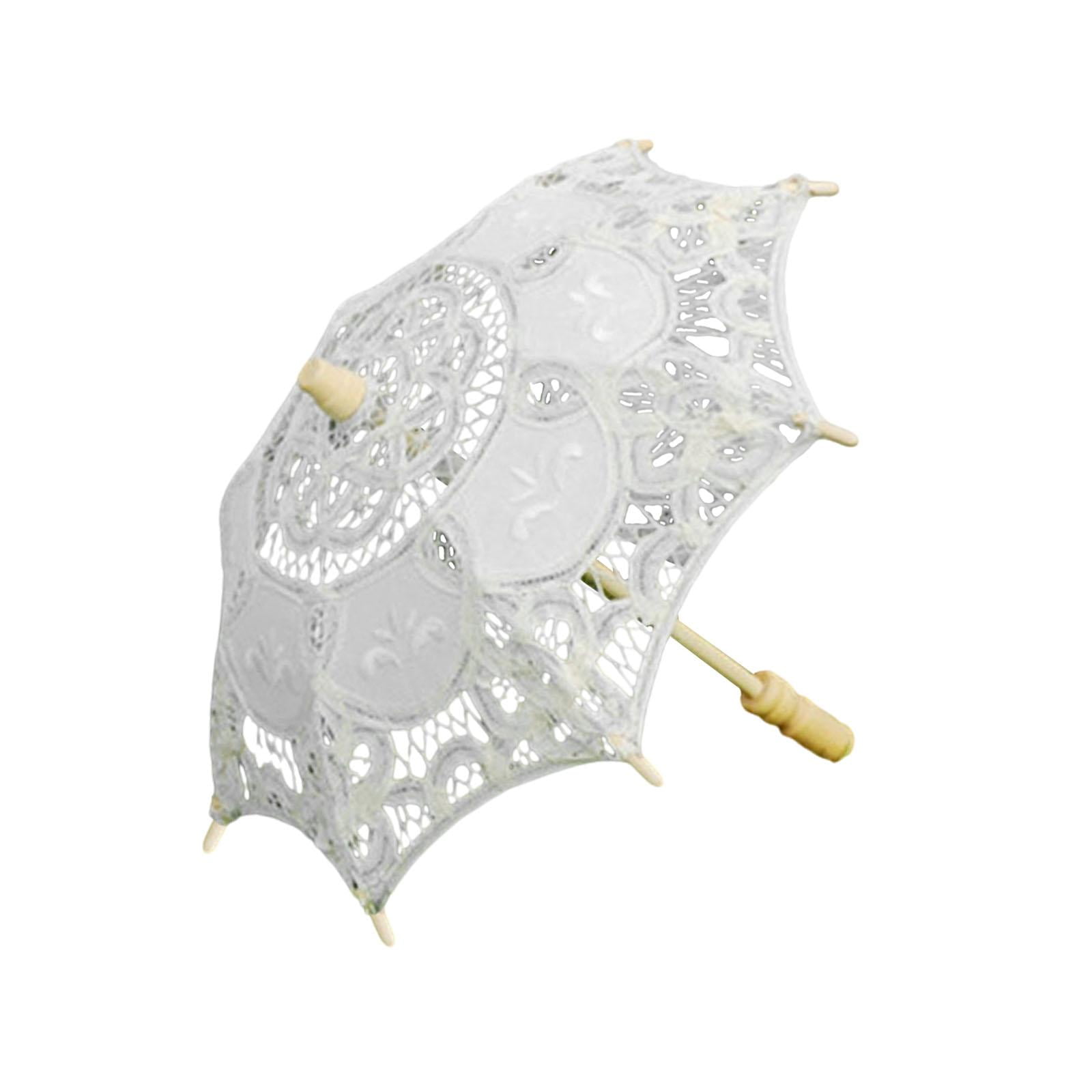 Milageto Lace Parasol Umbrella Costume Accessory for Stage Performance ...